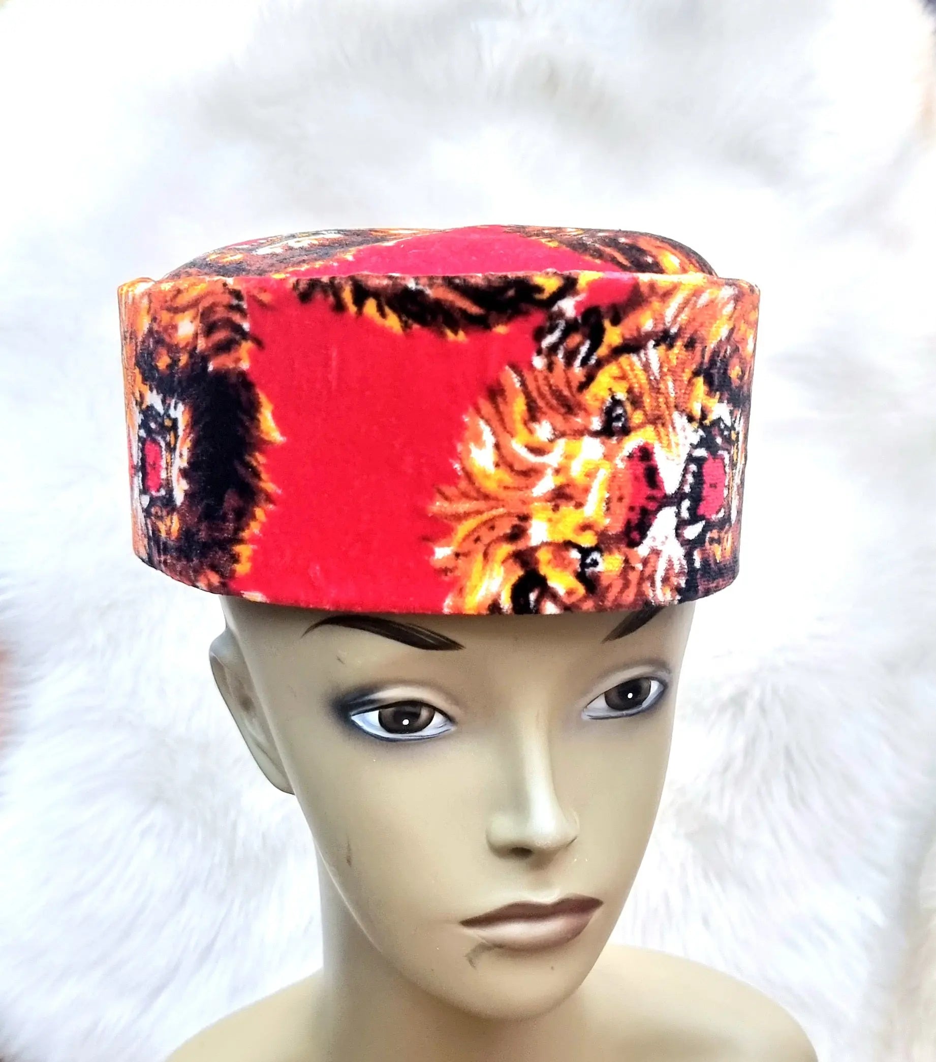 Igbo Men Male Isiagu Traditional Chieftaincy Top with Matching Hat ...