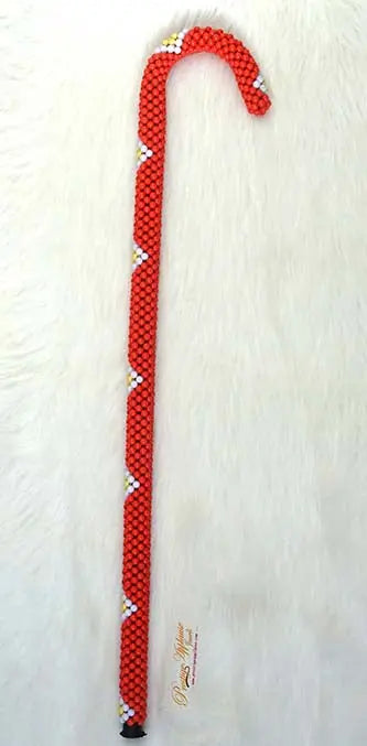 King Oba Kabiyesi Men Groom Bridal Coral Beaded Authority Staff ...
