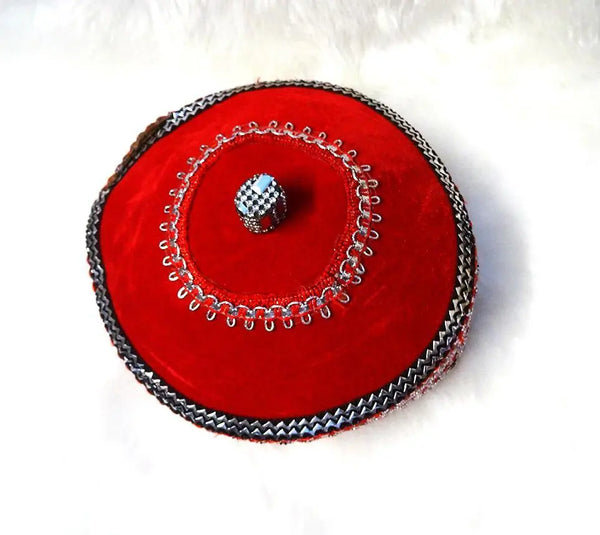 Men African native embroidery Bindow Tonak wool cap, Men native cap ...