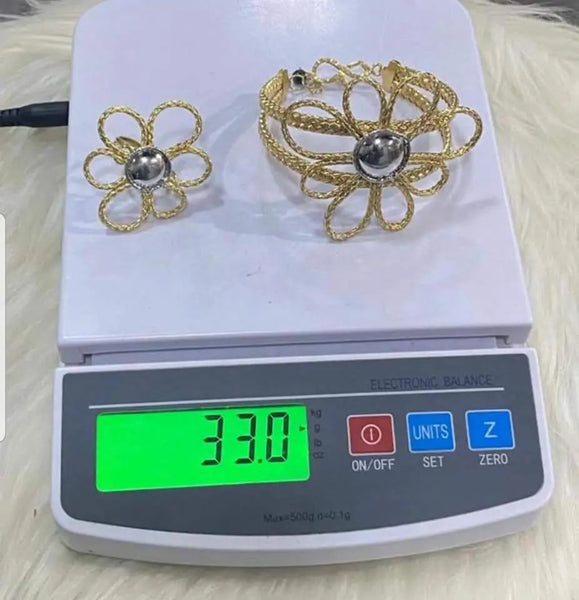 18 Karat Italian Gold Earring Jewellery Set – PrestigeApplause Jewels